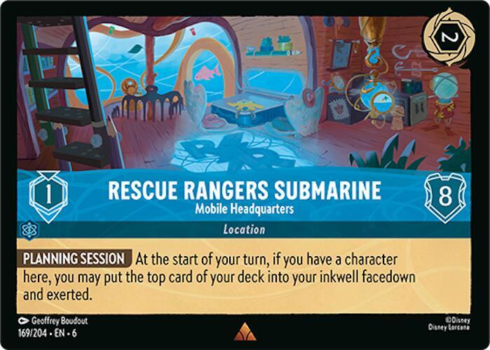 Rescue Rangers Submarine - Mobile Headquarters - Azurite Sea - Disney ...