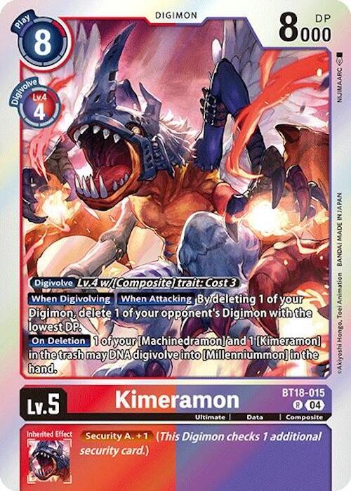 Kimeramon - BT18-015 - Release Special Booster 2.0 - Digimon Card Game - TCGplayer.com