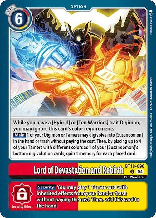 Lord of Devastation and Rebirth - Release Special Booster 2.0 - Digimon ...