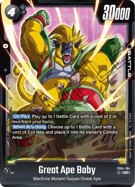 Great Ape Baby - Ultra Limit - Dragon Ball Super: Fusion World ...