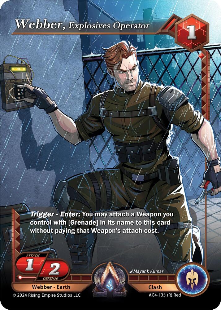 Webber, Explosives Operator - Genesis Returns - Alpha Clash