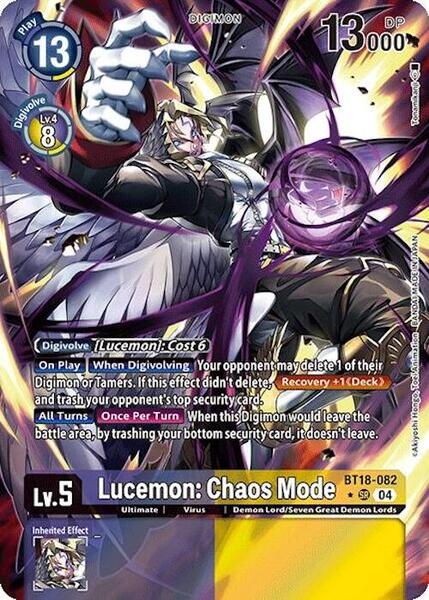 Lucemon: Chaos Mode (Alternate Art) - Release Special Booster 2.0 - Digimon Card Game ...