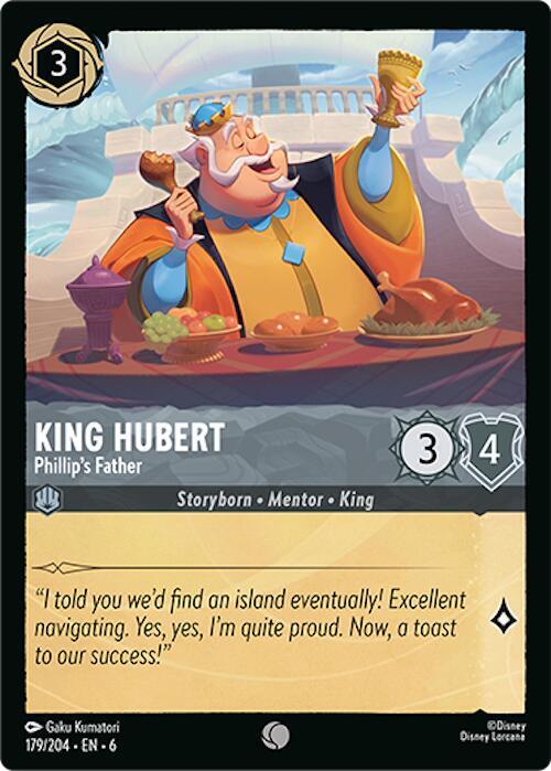King Hubert - Phillip's Father - Azurite Sea - Disney Lorcana ...