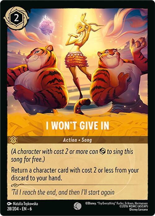 I Won't Give In - Azurite Sea - Disney Lorcana - TCGplayer.com