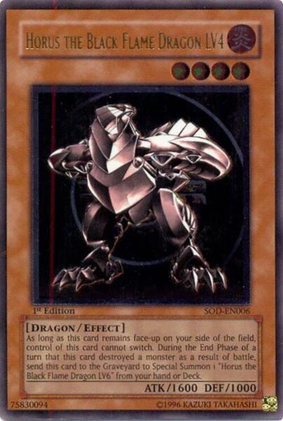 Horus The Black Flame Dragon LV4 (UTR) - Soul of the Duelist - YuGiOh ...