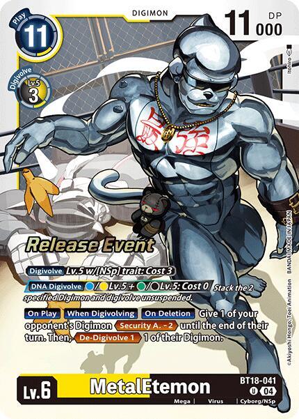 MetalEtemon - Release Special Booster 2.0 Pre-Release Cards - Digimon ...