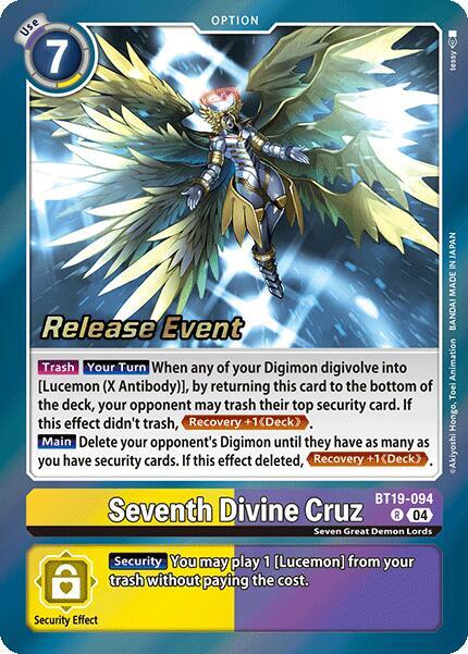 Seventh Divine Cruz - Release Special Booster 2.0 Celebration Event ...