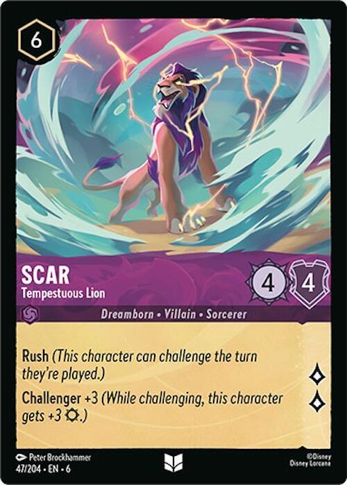 Scar - Tempestuous Lion - Azurite Sea - Disney Lorcana - TCGplayer.com