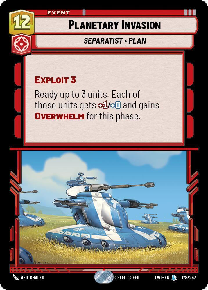 Planetary Invasion - Twilight of the Republic - Star Wars: Unlimited ...