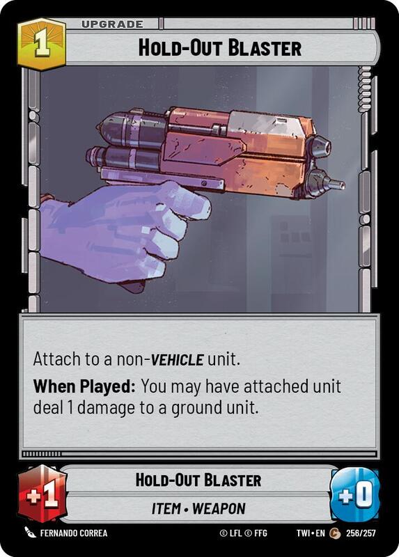 Hold Out Blaster Twilight Of The Republic Star Wars Unlimited