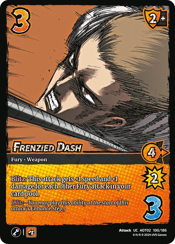 Frenzied Dash - Attack On Titan: Origins of Power - UniVersus - TCGplayer.com