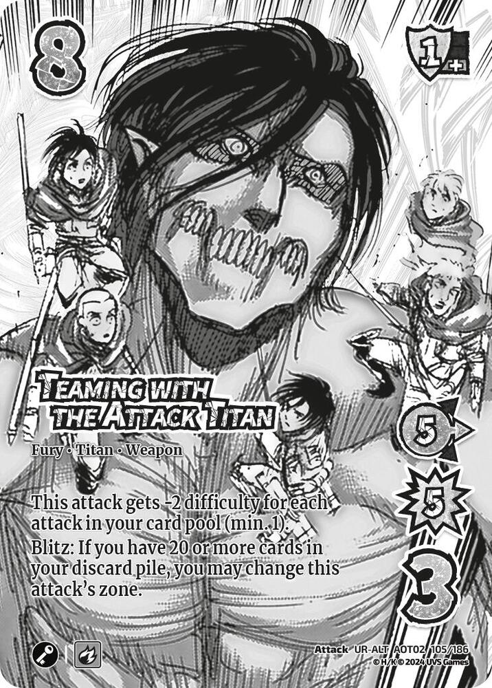 Teaming with the Attack Titan (Alternate Art) - Attack On Titan ...