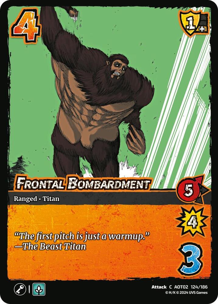 Frontal Bombardment - Attack On Titan: Origins of Power - UniVersus
