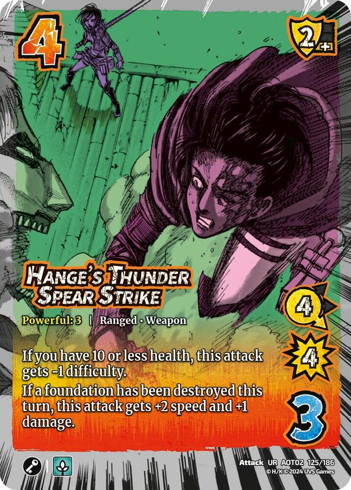 Hange's Thunder Spear Strike - Attack On Titan: Origins of Power ...