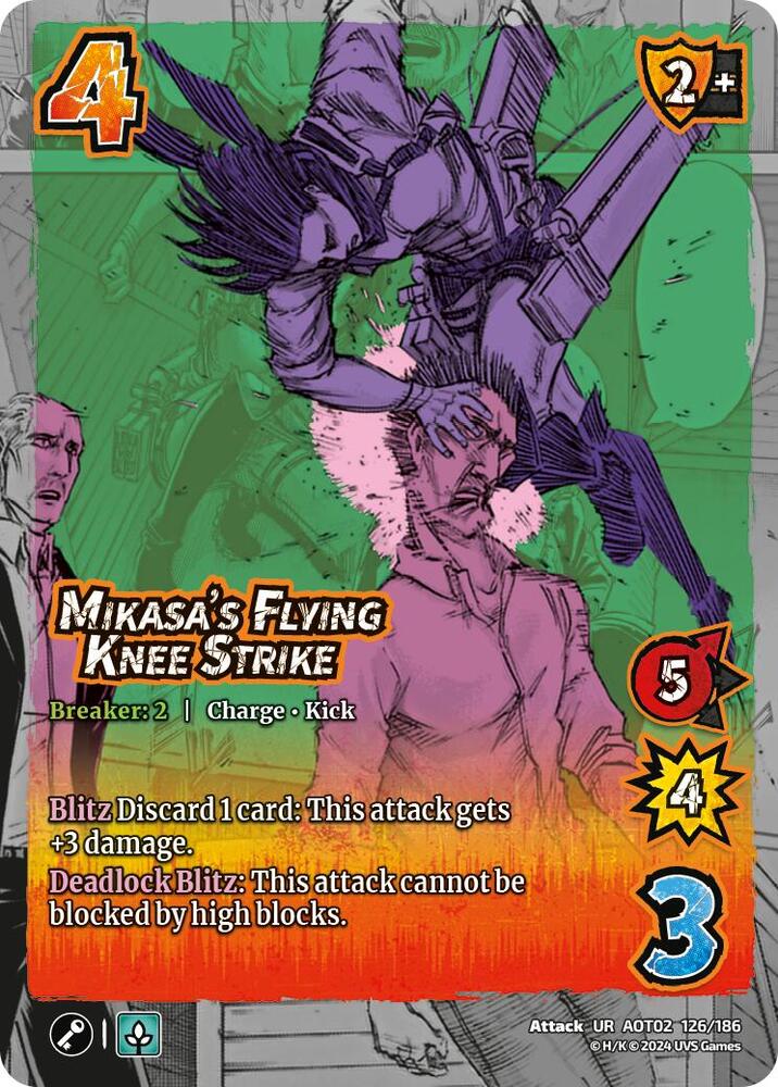 Mikasa's Flying Knee Strike - Attack On Titan: Origins of Power ...