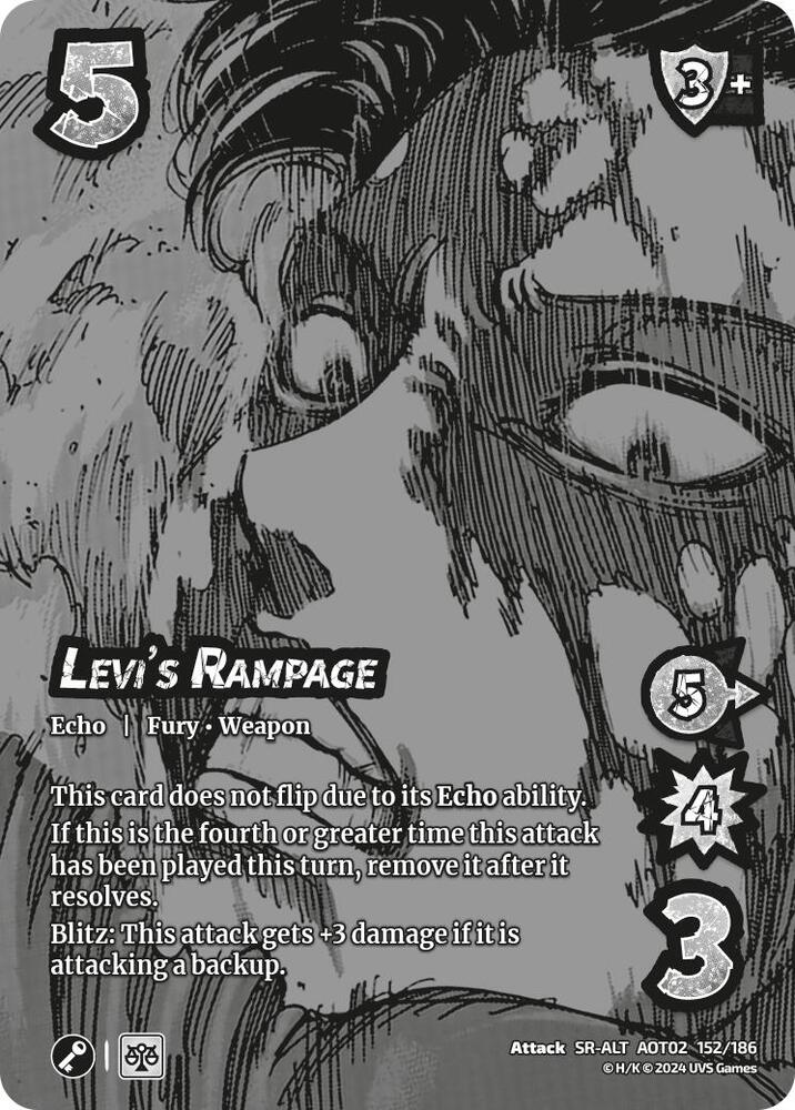 Levi's Rampage (Alternate Art) - Attack On Titan: Origins of Power ...