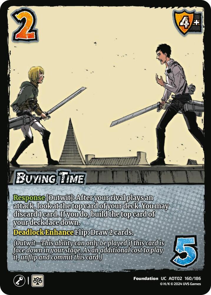 Buying Time - Attack On Titan: Origins of Power - UniVersus - TCGplayer.com