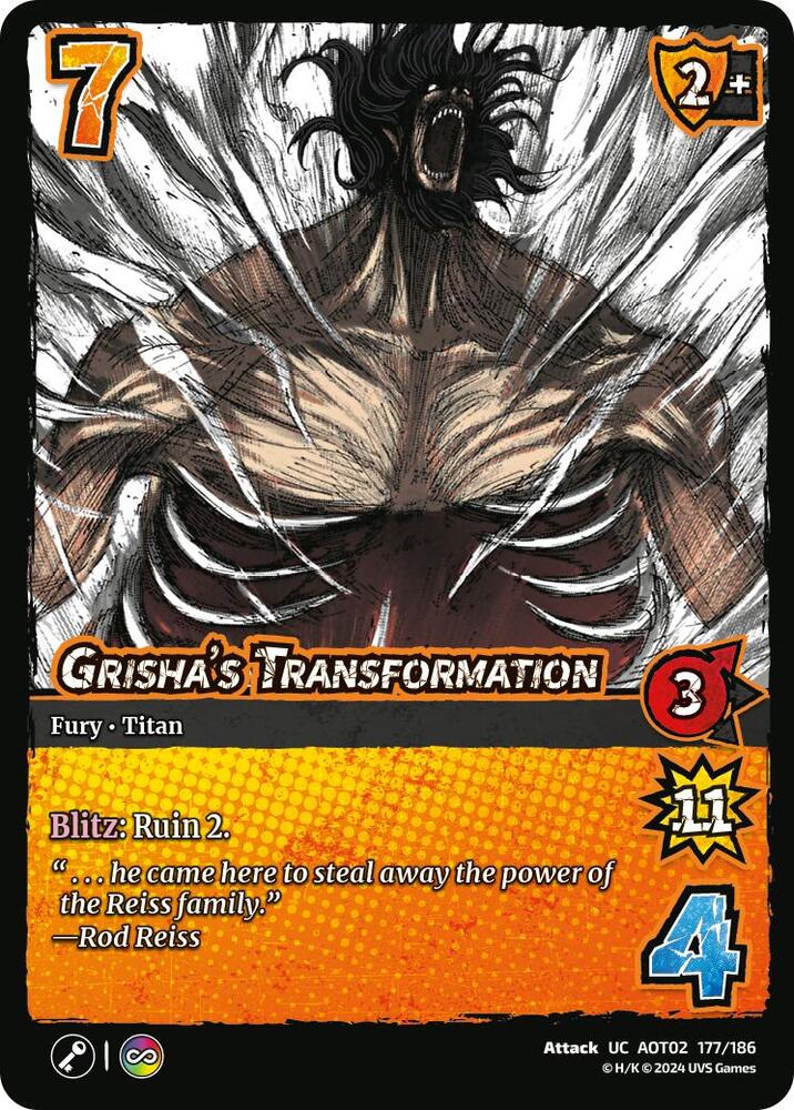 Grisha's Transformation - Attack On Titan: Origins of Power - UniVersus