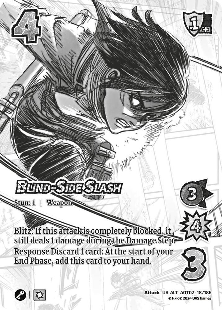Blind-Side Slash (Alternate Art) - Attack On Titan: Origins of Power ...
