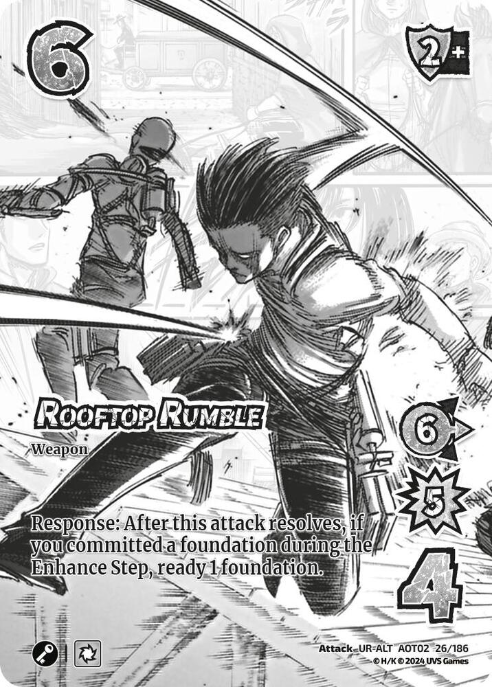 Rooftop Rumble (Alternate Art) - Attack On Titan: Origins of Power - UniVersus
