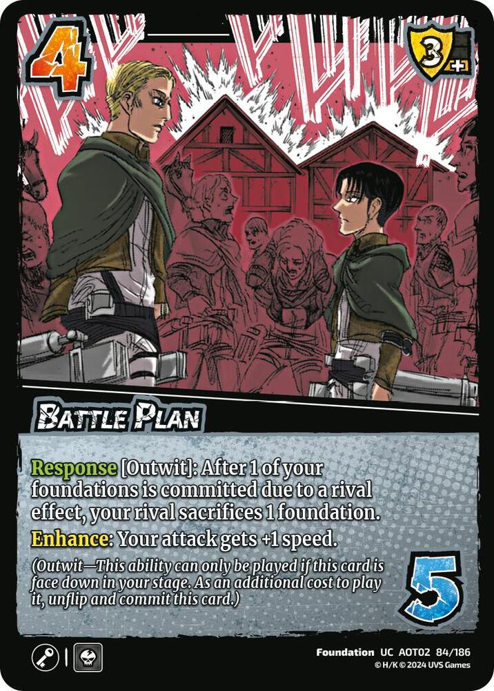 Battle Plan - Attack On Titan: Origins of Power - UniVersus - TCGplayer.com