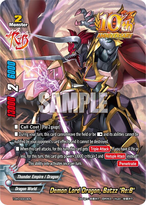Demon Lord Dragon, Batzz "Re:B" - Future Card Buddyfight 10th ...