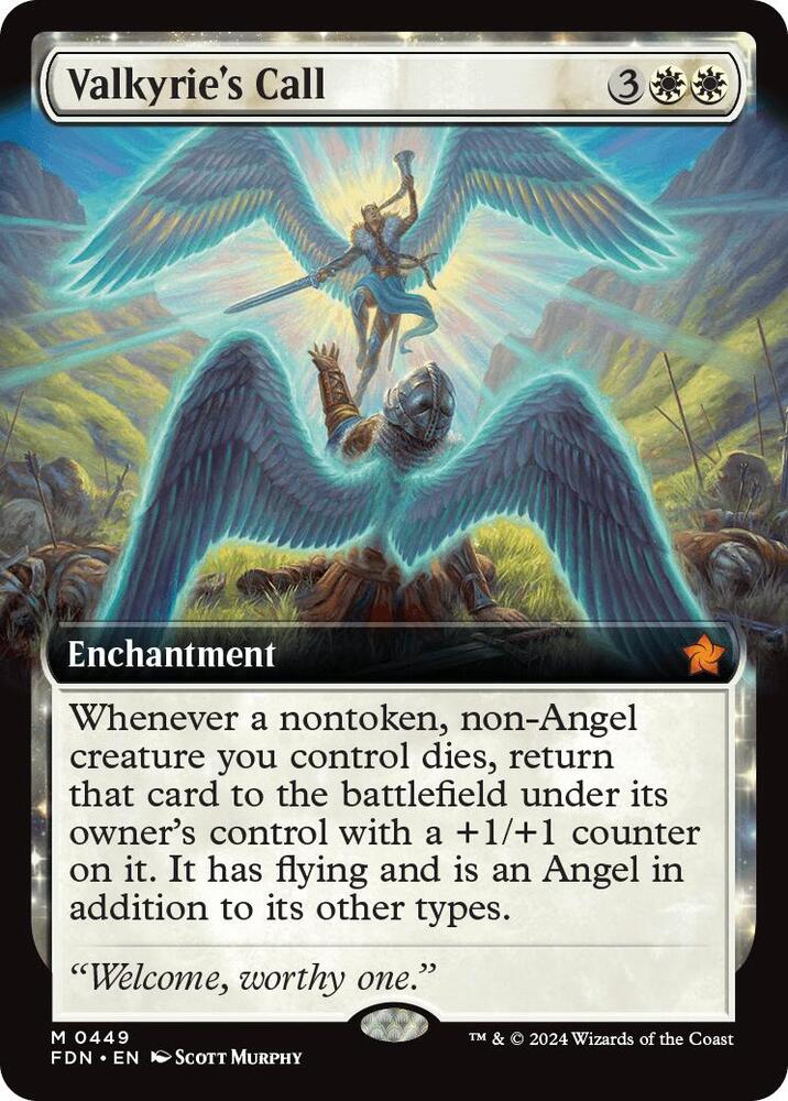 Valkyrie's Call (Extended Art) - Foundations - Magic: The Gathering ...