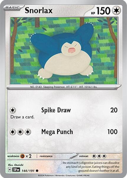 Snorlax - SV08: Surging Sparks - Pokemon - TCGplayer.com