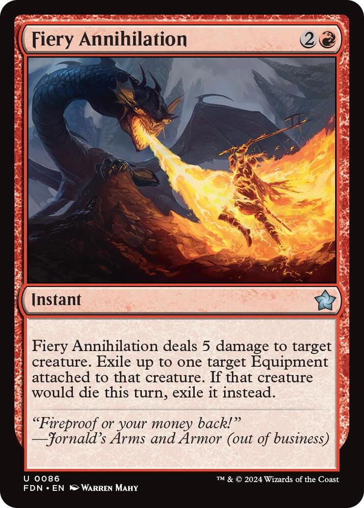 Fiery Annihilation - Foundations - Magic: The Gathering - TCGplayer.com