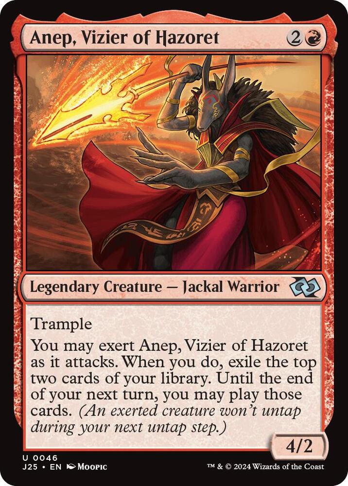 Anep, Vizier of Hazoret (Anime) - Foundations Jumpstart - Magic: The ...