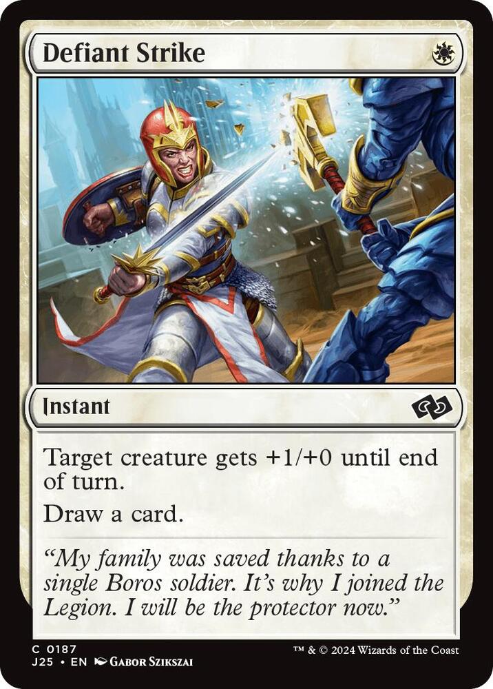 Defiant Strike - Foundations Jumpstart - Magic: The Gathering ...
