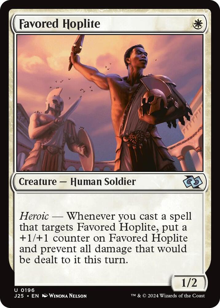 Favored Hoplite - Foundations Jumpstart - Magic: The Gathering ...
