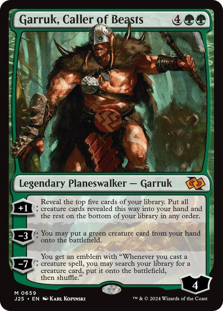 Garruk, Caller of Beasts - Foundations Jumpstart - Magic: The Gathering ...