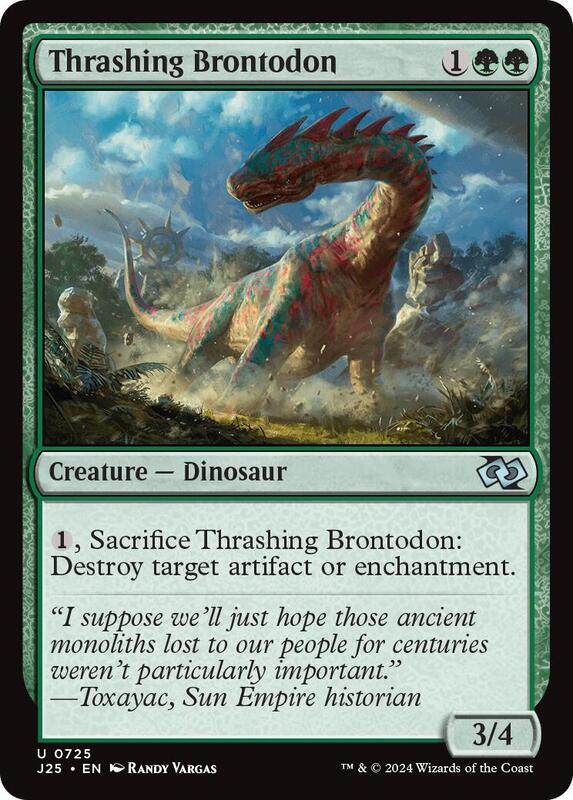 Thrashing Brontodon - Foundations Jumpstart - Magic: The Gathering ...