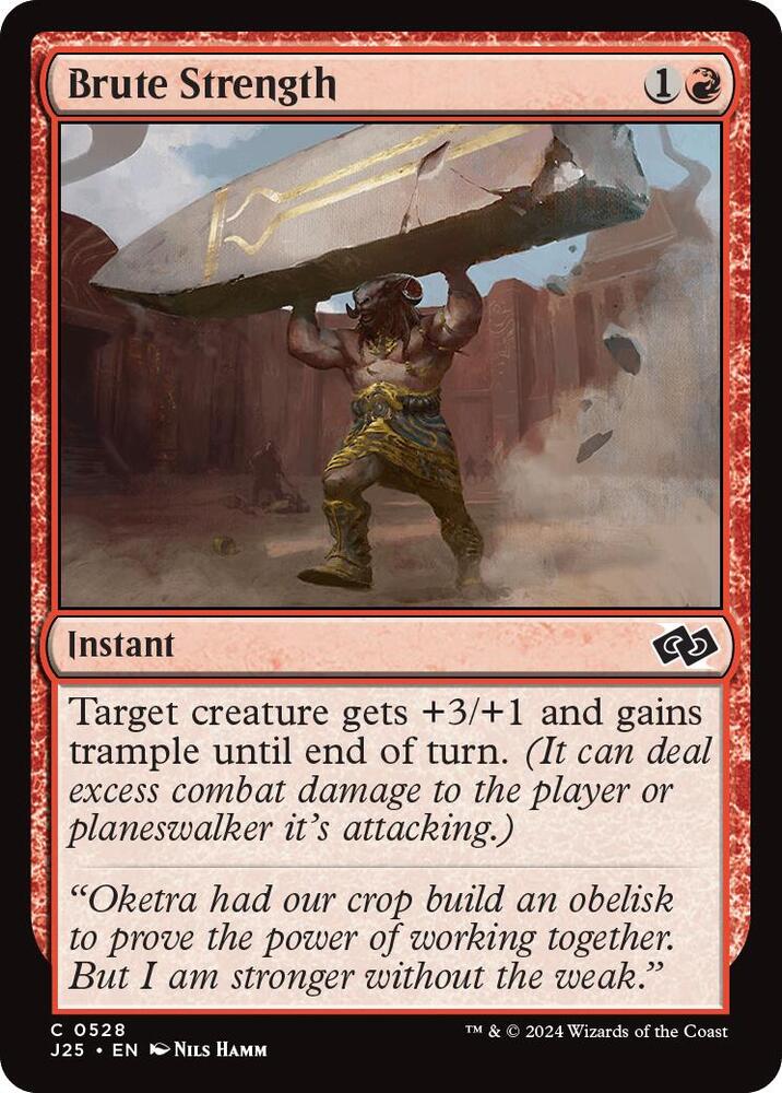 Brute Strength - Foundations Jumpstart - Magic: The Gathering ...