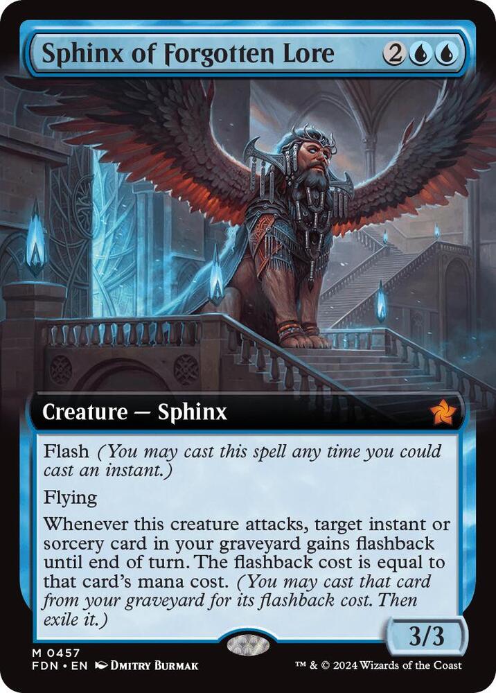 Sphinx of Forgotten Lore (Extended Art) - Foundations - Magic: The ...