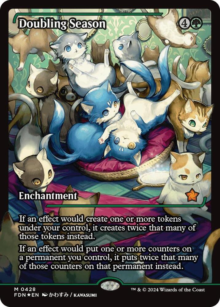 Doubling Season (Showcase) - Foundations - Magic: The Gathering ...