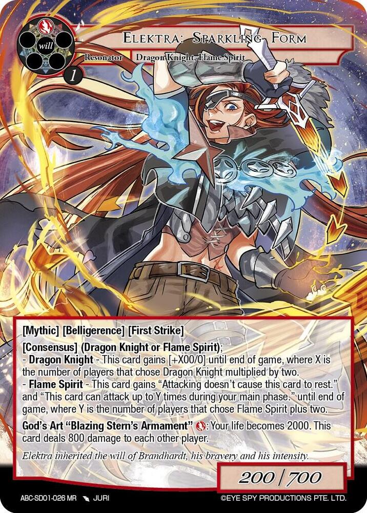 Elektra: Sparkling Form - ABC Duel Decks - Force of Will