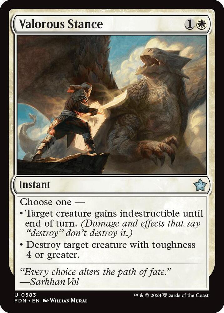 Valorous Stance - Foundations - Magic: The Gathering - TCGplayer.com