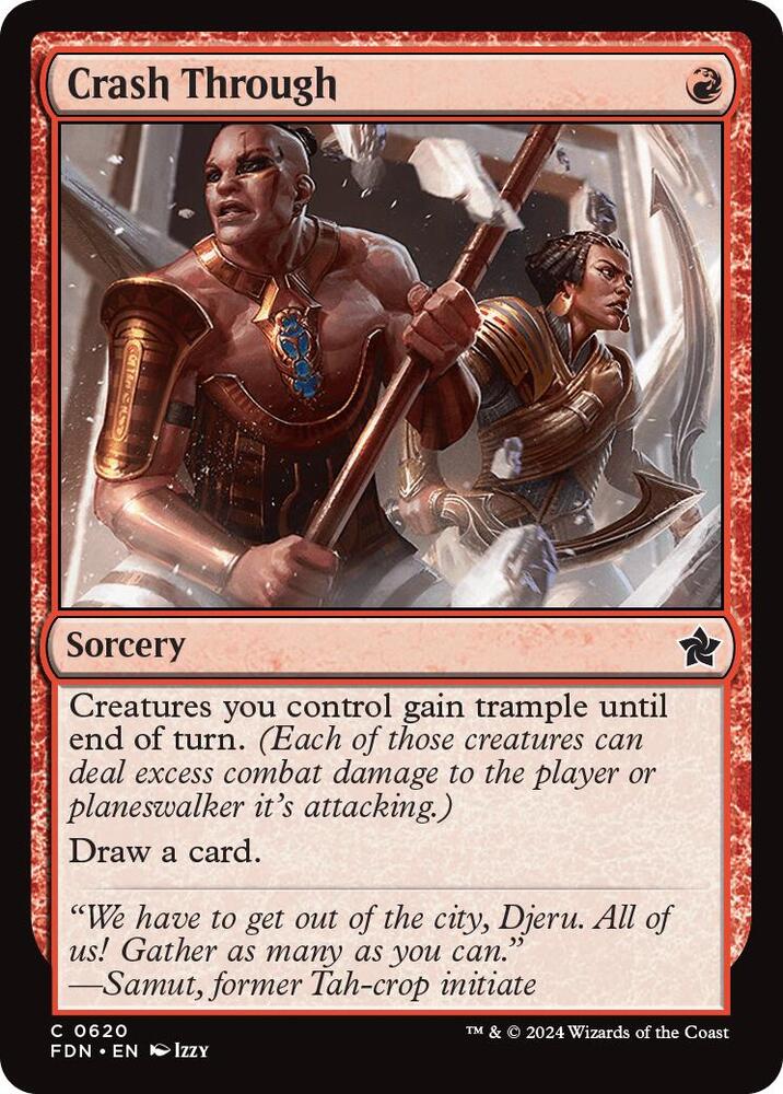Crash Through - Foundations - Magic: The Gathering - TCGplayer.com