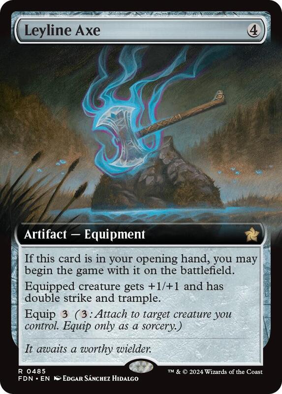 Leyline Axe (Extended Art) - Foundations - Magic: The Gathering ...