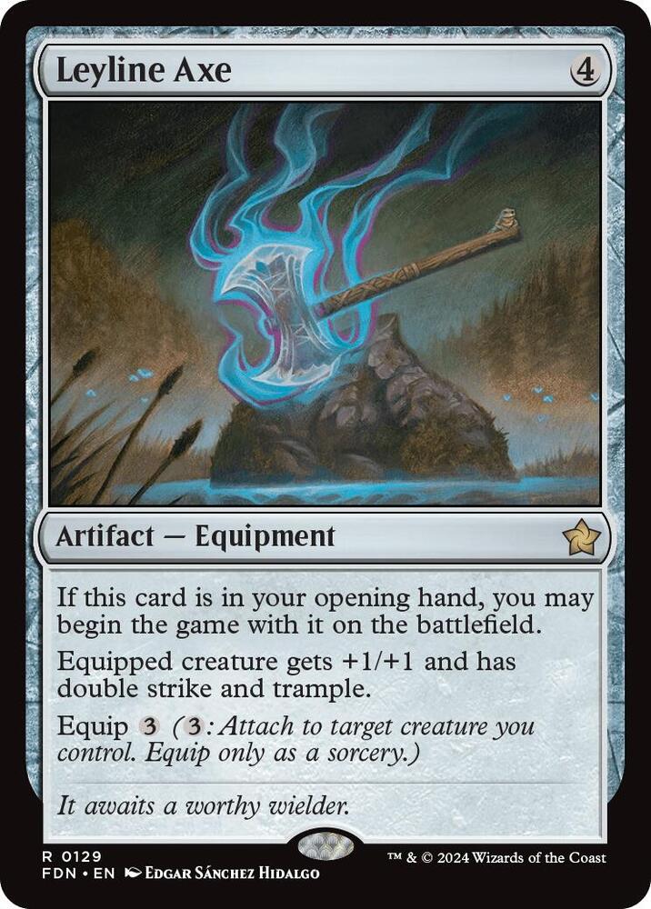 Leyline Axe (Extended Art) - Foundations - Magic: The Gathering