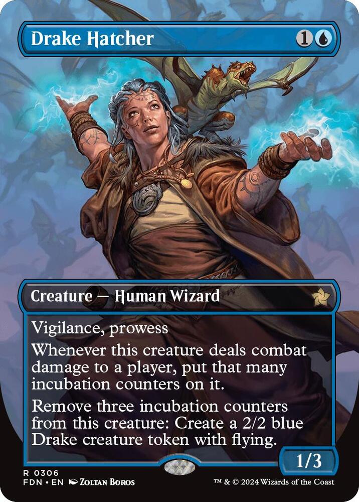 Drake Hatcher (Borderless) - Foundations - Magic: The Gathering ...