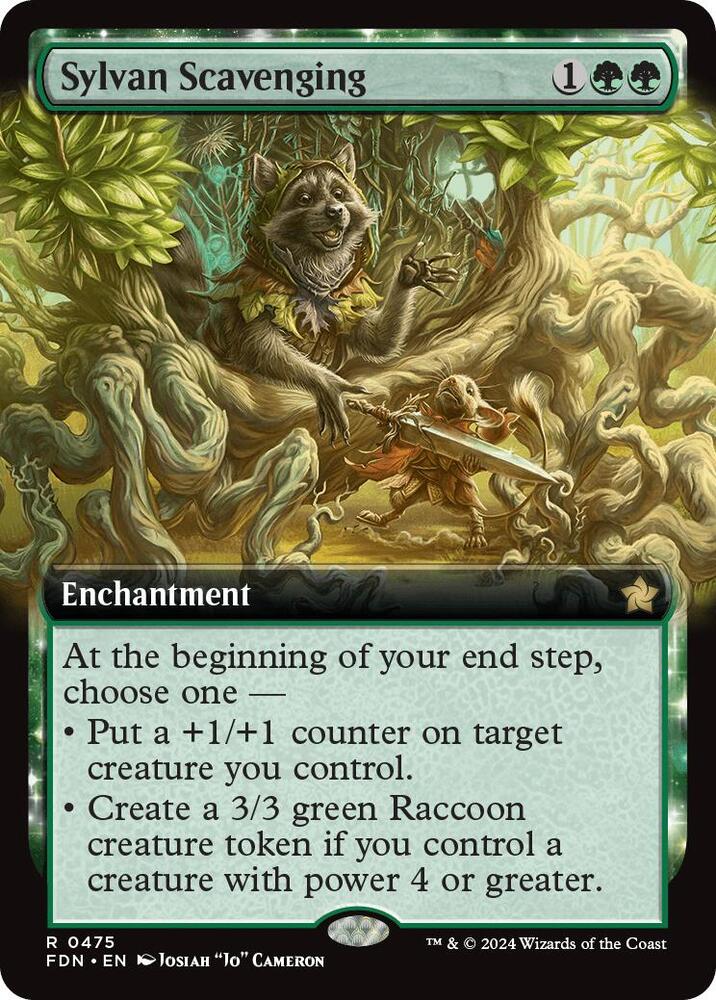 Sylvan Scavenging (Extended Art) - Foundations - Magic: The Gathering - TCGplayer.com