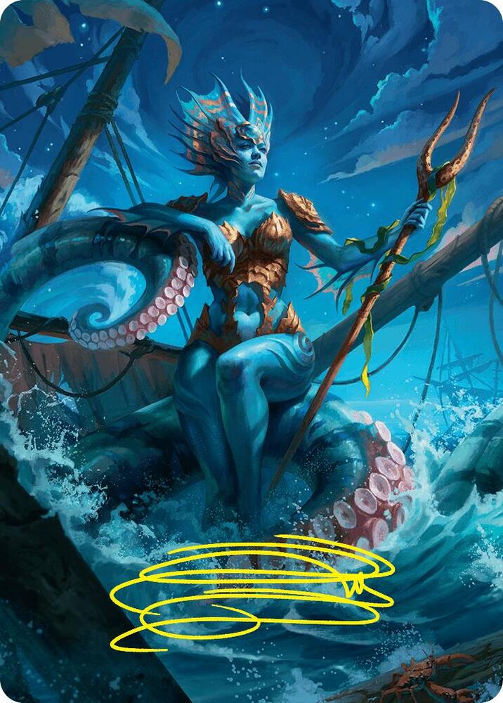 Kiora, the Rising Tide Art Card (30/54) (Gold-Stamped Signature) - Art Series: Foundations ...