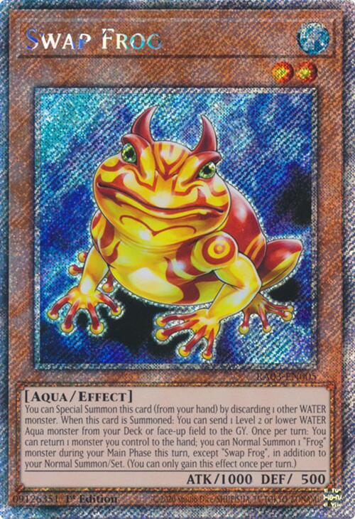 Swap Frog (Platinum Secret Rare) - Quarter Century Bonanza - YuGiOh ...