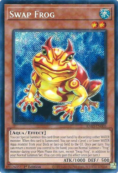Swap Frog (Secret Rare) - Quarter Century Bonanza - YuGiOh - TCGplayer.com