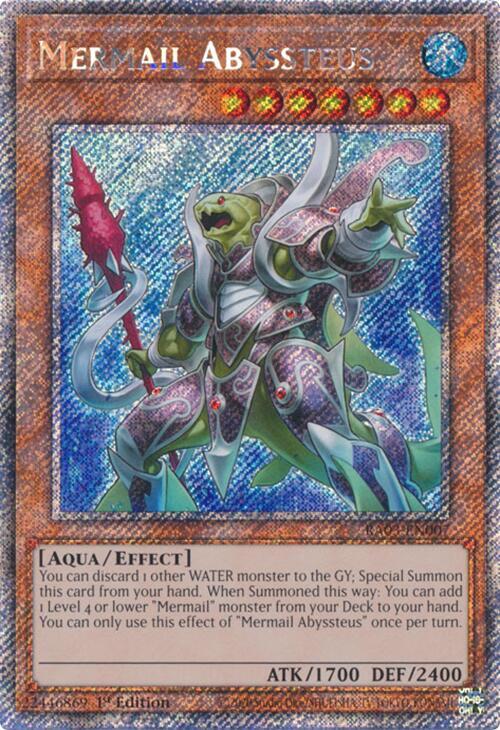 Mermail Abyssteus (Platinum Secret Rare) - Quarter Century Bonanza ...