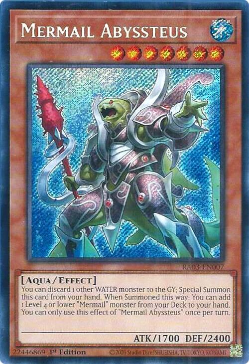 Mermail Abyssteus (Secret Rare) - Quarter Century Bonanza - YuGiOh ...
