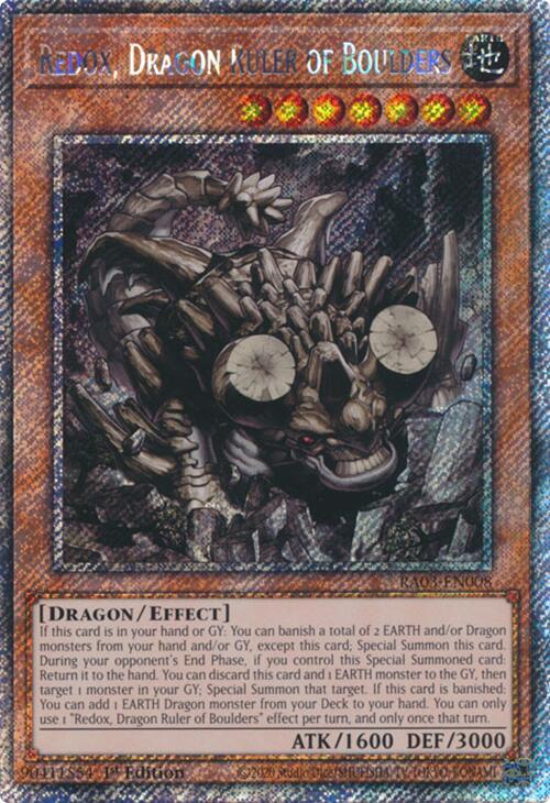 Redox, Dragon Ruler of Boulders (Platinum Secret Rare) - Quarter ...